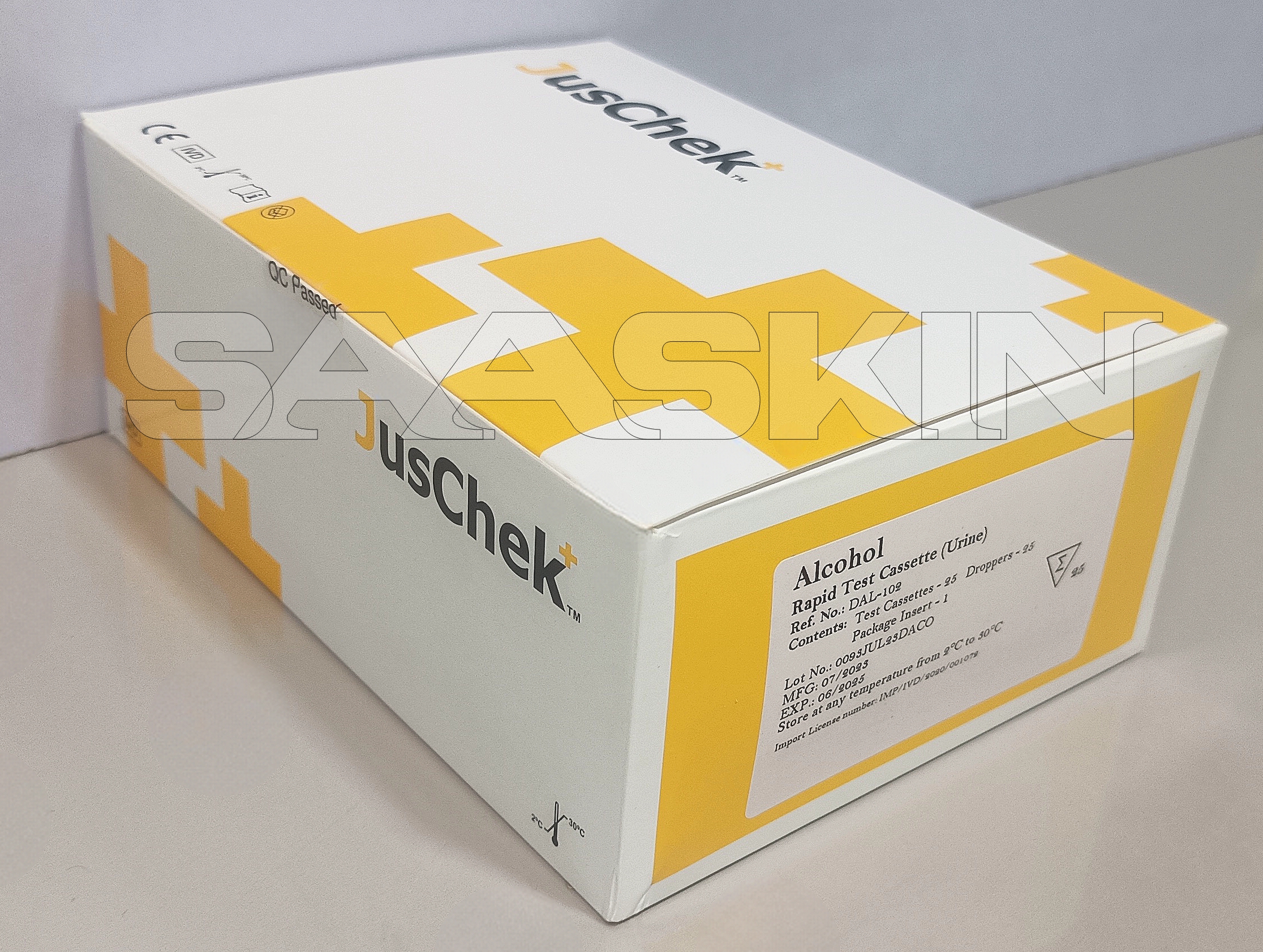 JusChek Alcohol (ALC) Rapid Test Cassette | Saaskin - Premium Products