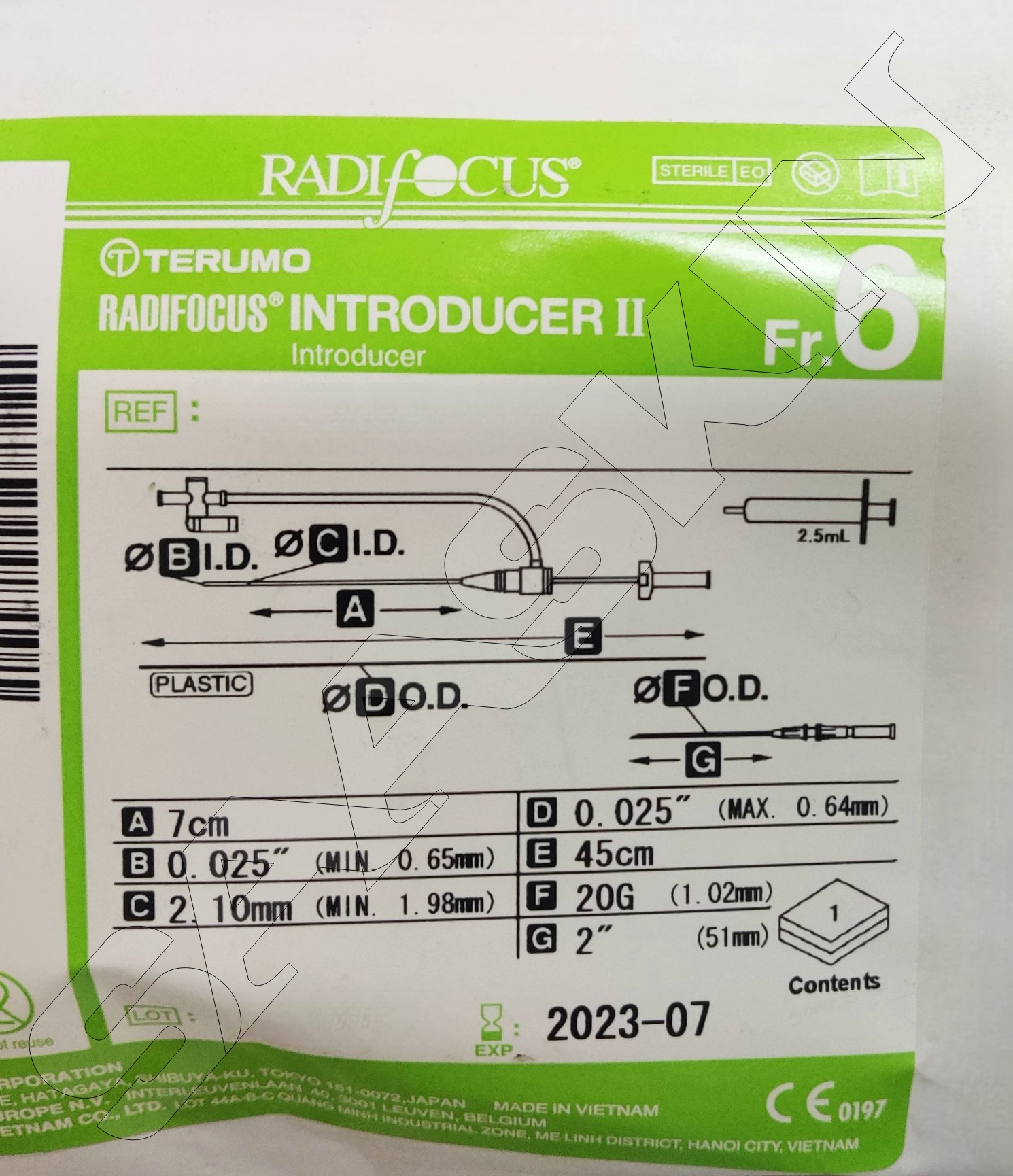 Radifocus® Introducer II Standard Kit B | Saaskin - Premium Products